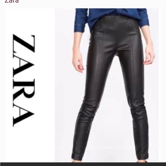Zara Faux Leather Leggings